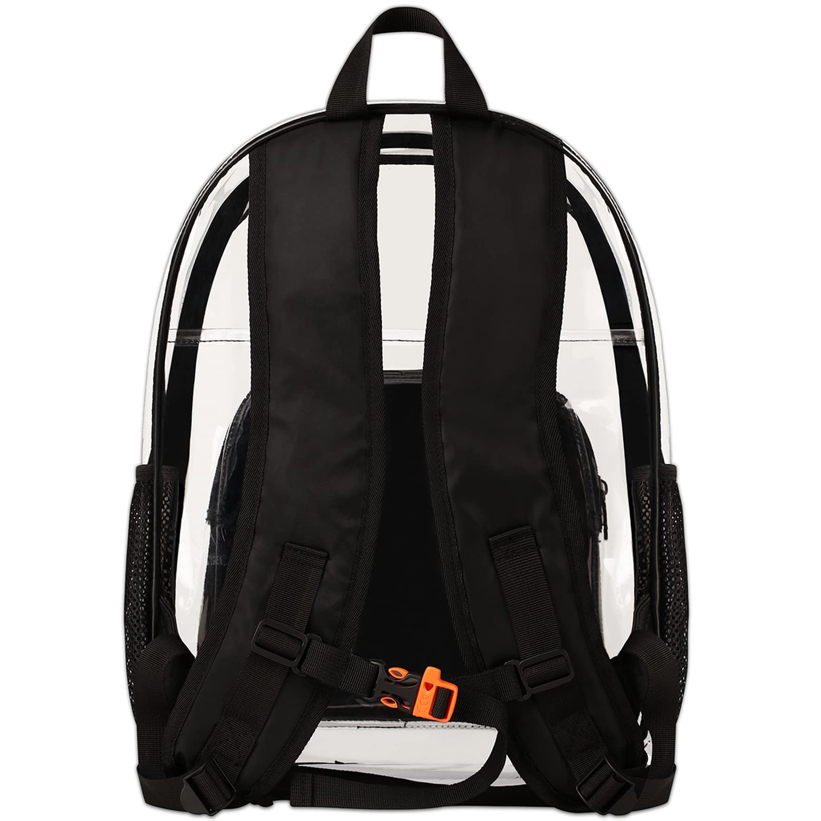Heavy Duty Clear Backpack Stadium Approved, Caroon Dinosaur PVC Transparent Backpack See Through Large Bookbag for Work School Travel College
