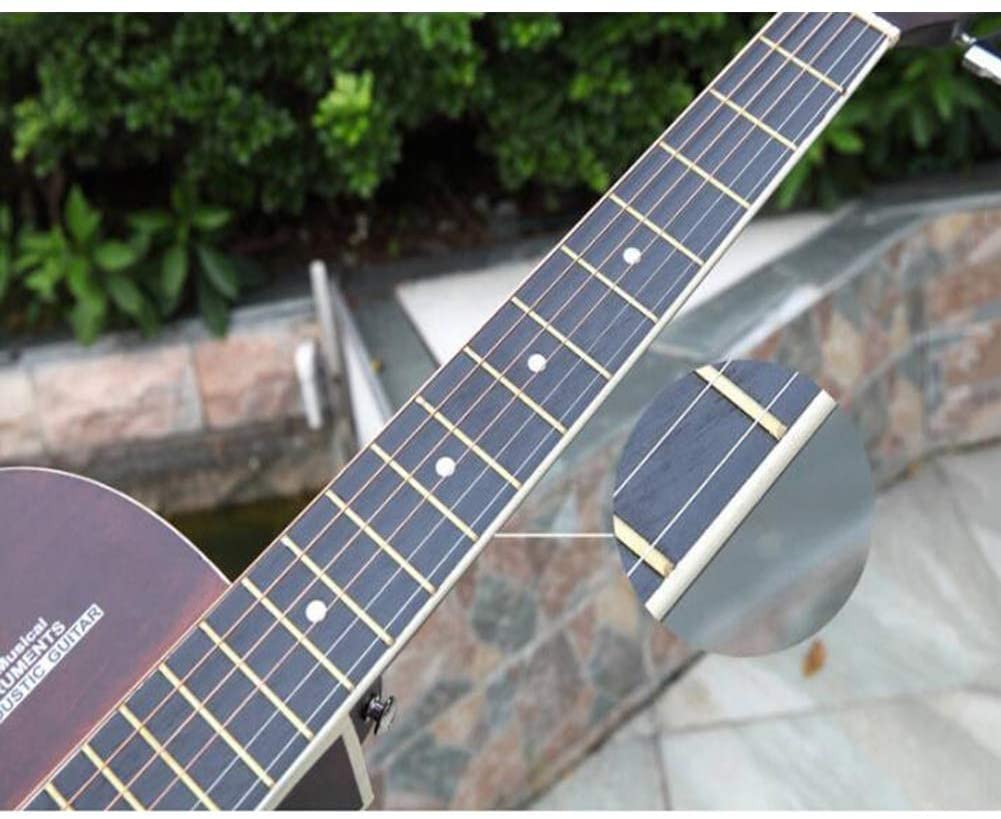 Guitar Kit, String Instrument Electronic Guitar Acoustic Guitar Beginner Classical Guitar Handmade Student Practice Adult Ballad Musical Instrument Spruce Wood Can Carry ( Color : Black , Size : Long-