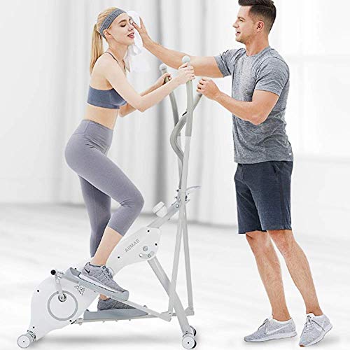 GRETD Stepper for Exercise Machine, Folding Workout Step Machine for Home Use with LCD Monitor, Handle Bar and Resistance Bands