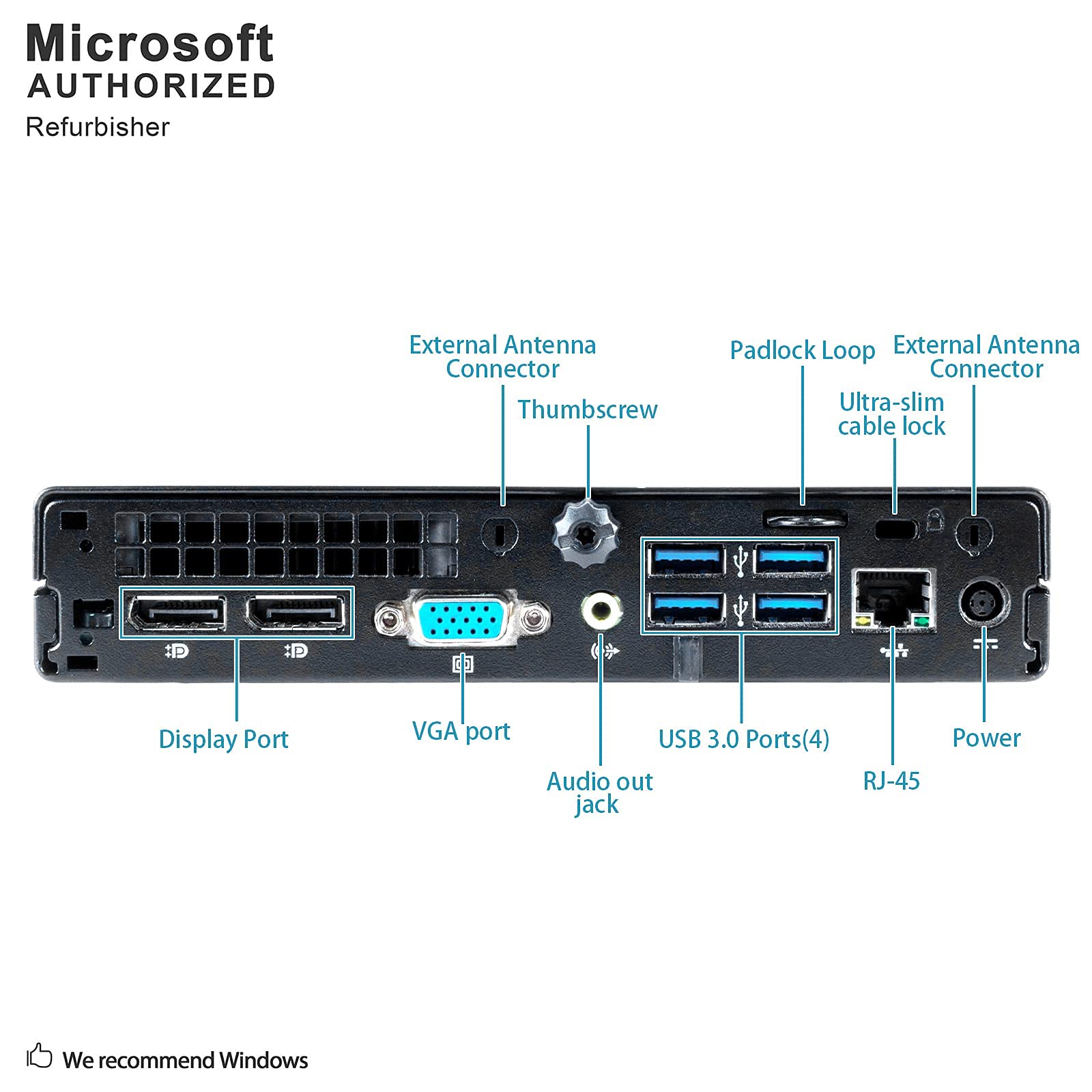 HP EliteDesk 800 G1 Mini Business Desktop PC, Intel Quad Core i7 4765T up to 3.0GHz, 8G DDR3, 500G, WiFi, BT 4.0, Windows 10 64-Multi-Language Support English/Spanish/French(Renewed)