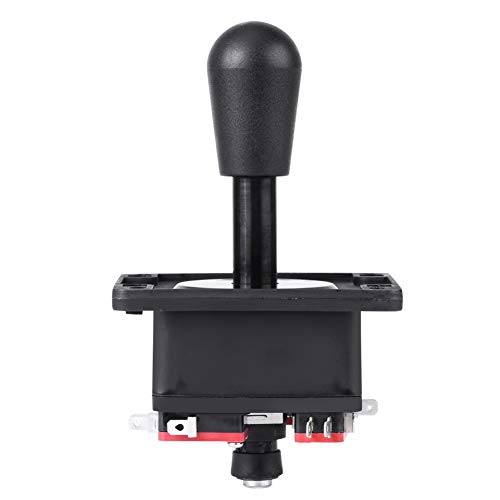 Joystick, Plastic Black American Style Arcade Joystick with Microswitch for DIY Arcade Game Machine Parts for Gifts
