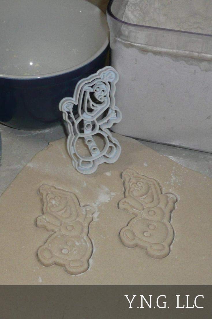 INSPIRED BY OLAF FRIENDLIEST SNOWMAN FROZEN THEME MOVIE CHARACTER COOKIE CUTTER MADE IN USA PR2647