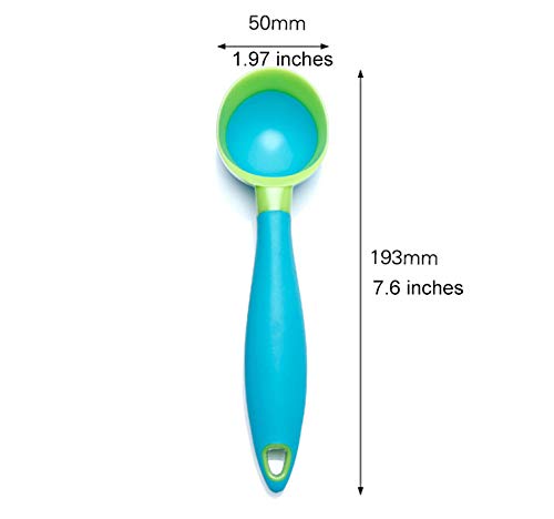 Ice Cream Scoop, 2PCS Nonstick Anti-Freeze Food grade PPR + rubber Ice Cream Scooper with the Hung Hole Design, Comfortable Handle, Dishwasher Safe,Ice Cream Scoops,