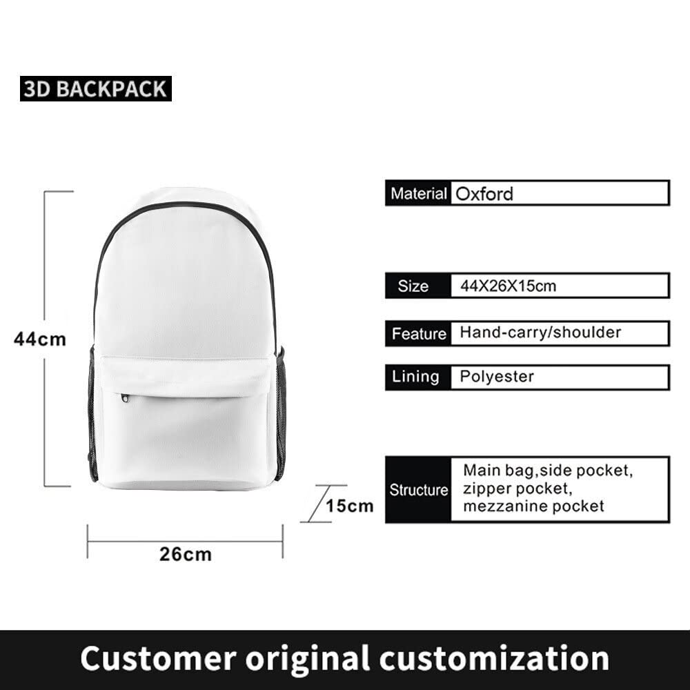 Homruis Murder Drones Backpack Casual Cartoon Backpack Set for Outdoor Travel