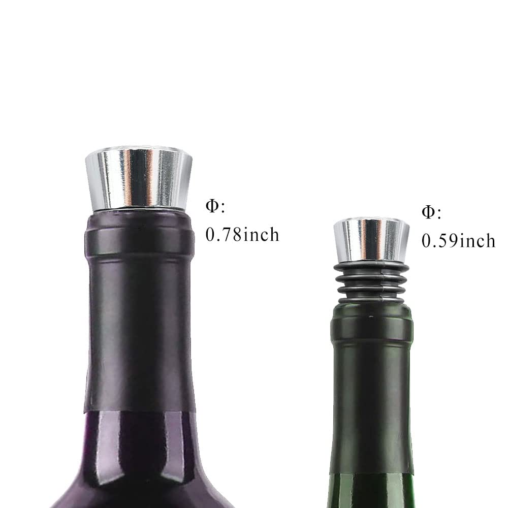 JOFAVIU 10 Pcs Resin Wine Bottle Stoppers Molds Set Accessories, Wine Stopper for Silicone Molds Epoxy Resin, Stopper Epoxy Resin Silicone Molds Set Kits (10 Metal Stoppers)