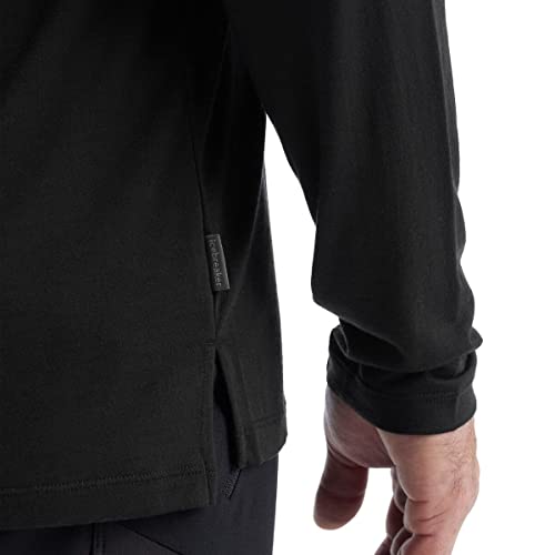Icebreaker Merino Men's Sphere II Long Sleeve Tee, Black, Medium