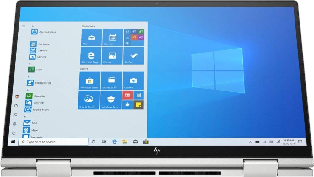 HP Envy x360 2-in-1 Laptop, 15.6" Full HD Touchscreen, 10th Gen Intel Core i7 Processor, 12GB Memory, 512GB PCIe NVMe SSD, Wi-Fi, HDMI, Backlit Keyboard, Windows 10 Home, Silver (i7-1065G7 Processor)