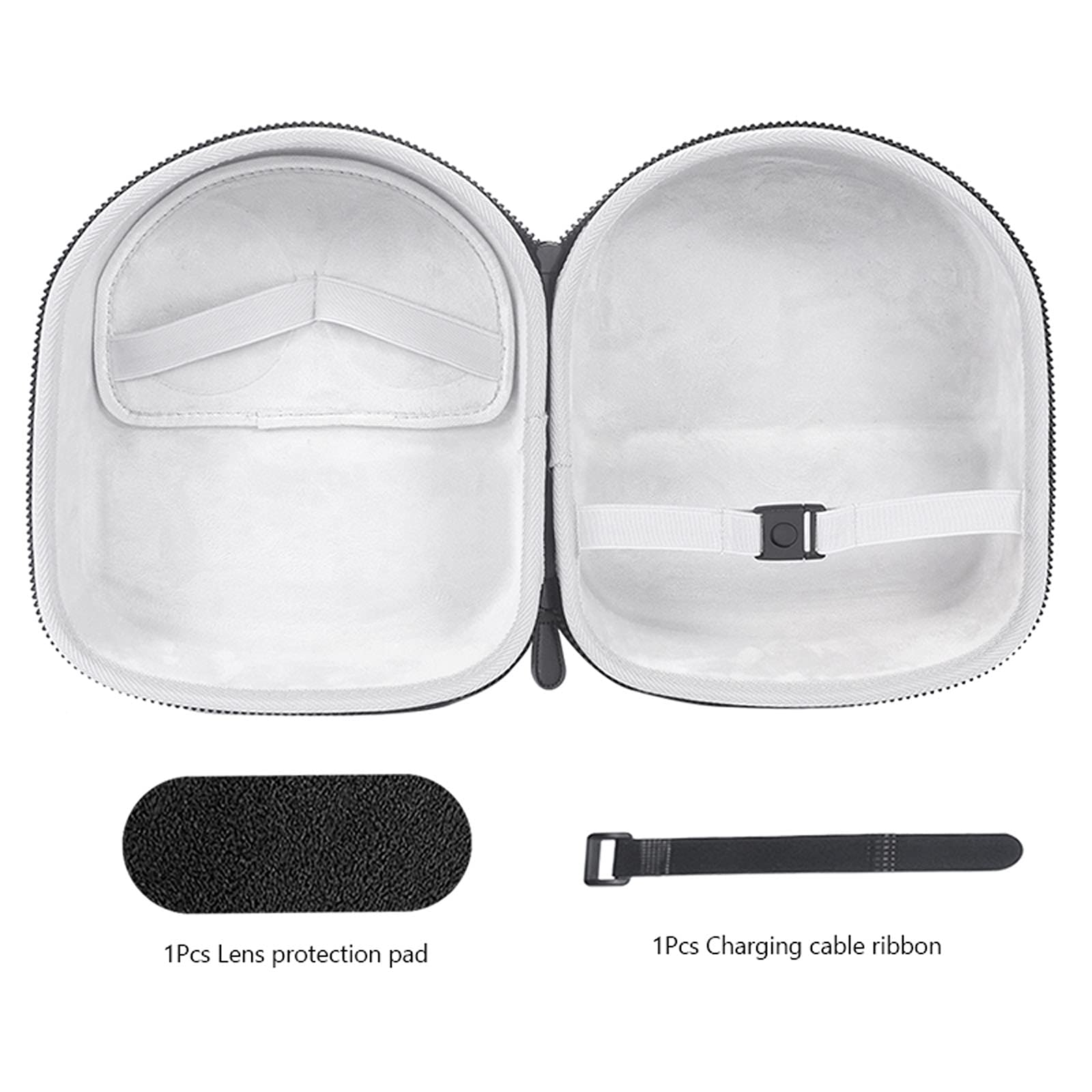 Hard EVA Carrying Case for Oculus Quest 2VR Headset and Accessories, All-in-oneVR Gaming Headset Storage Bag Box Travel Carrying Case Portable (Black)