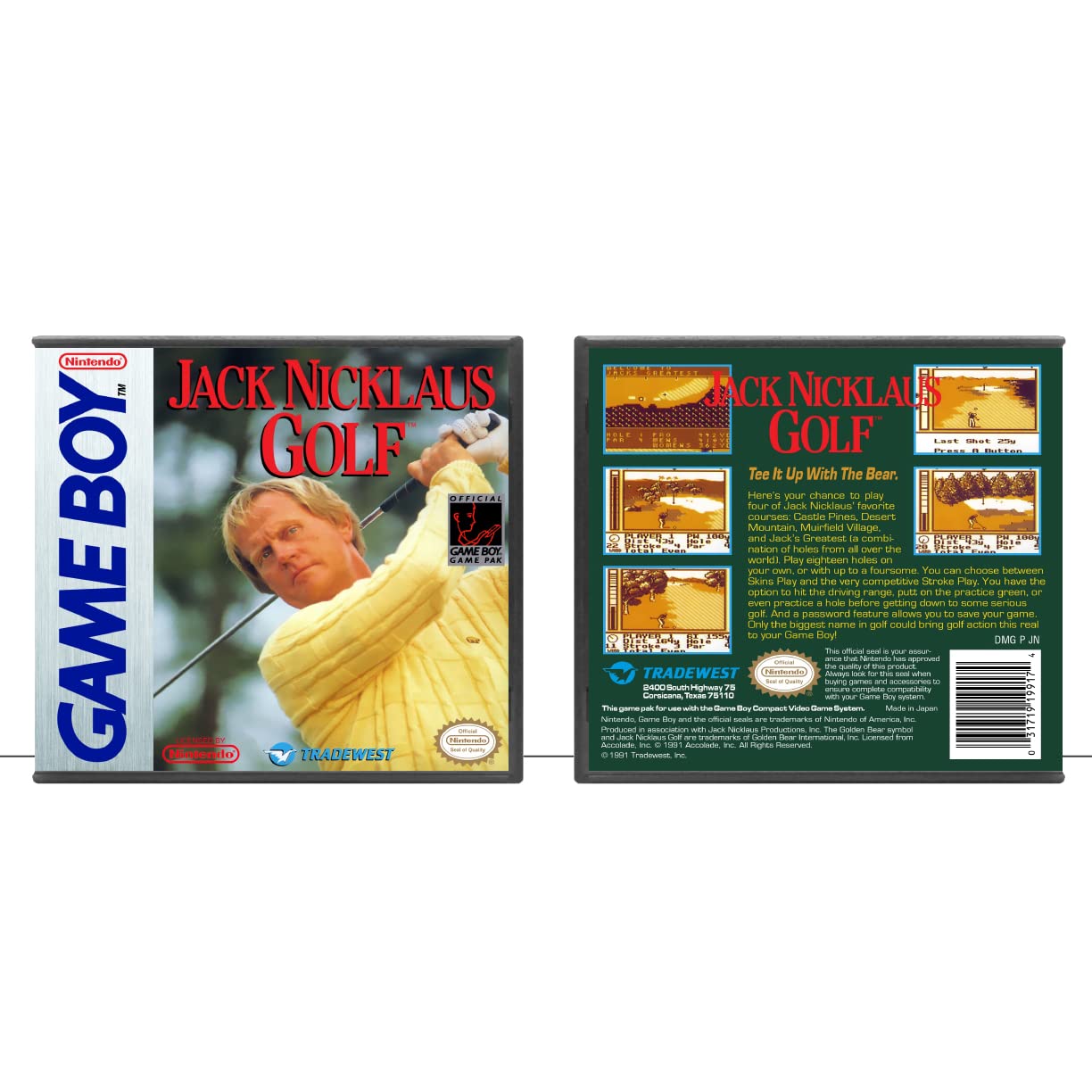 Jack Nicklaus Golf | (GB) Game Boy - Game Case Only - No Game