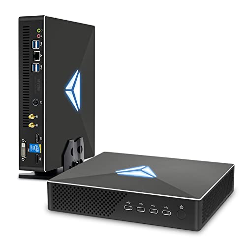 Kinupute Mini PC, Desktop Computer Core i9-10900F 2.8-5.2GHz, Windows 11 Pro, 64G DDR4 RAM| 1T NVME M.2 SSD, GeForce GTX1650 4G