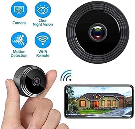 Hidden Camera WiFi Mini Spy Camera Cameras HD 1080P Wireless Small Nanny Cam with Night Vision and Motion Detection for Home Surveillance