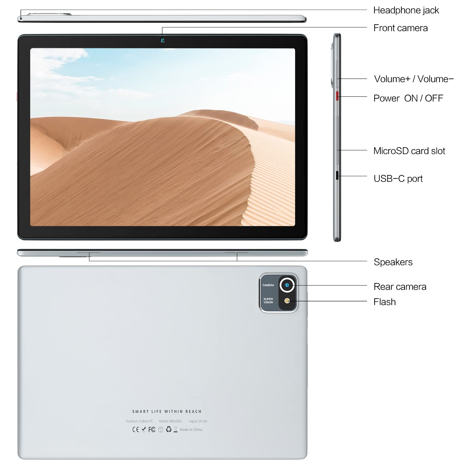 OLEXEX Android Tablet 10.1 Inch (Wi-Fi, 32GB) - Quad Core HD Touchscreen Tablets Latest Model 2022 Release