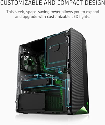 HP Pavilion Gaming Desktop, 11th Gen Intel Core i5-11400F (6 Cores, up to 4.4GHz, Beat i7-9700K), 16GB DDR4 RAM, 512GB PCIe SSD, NVIDIA GeForce GTX 1650, WiFi, Pre Built PC Bundle with JAWFOAL