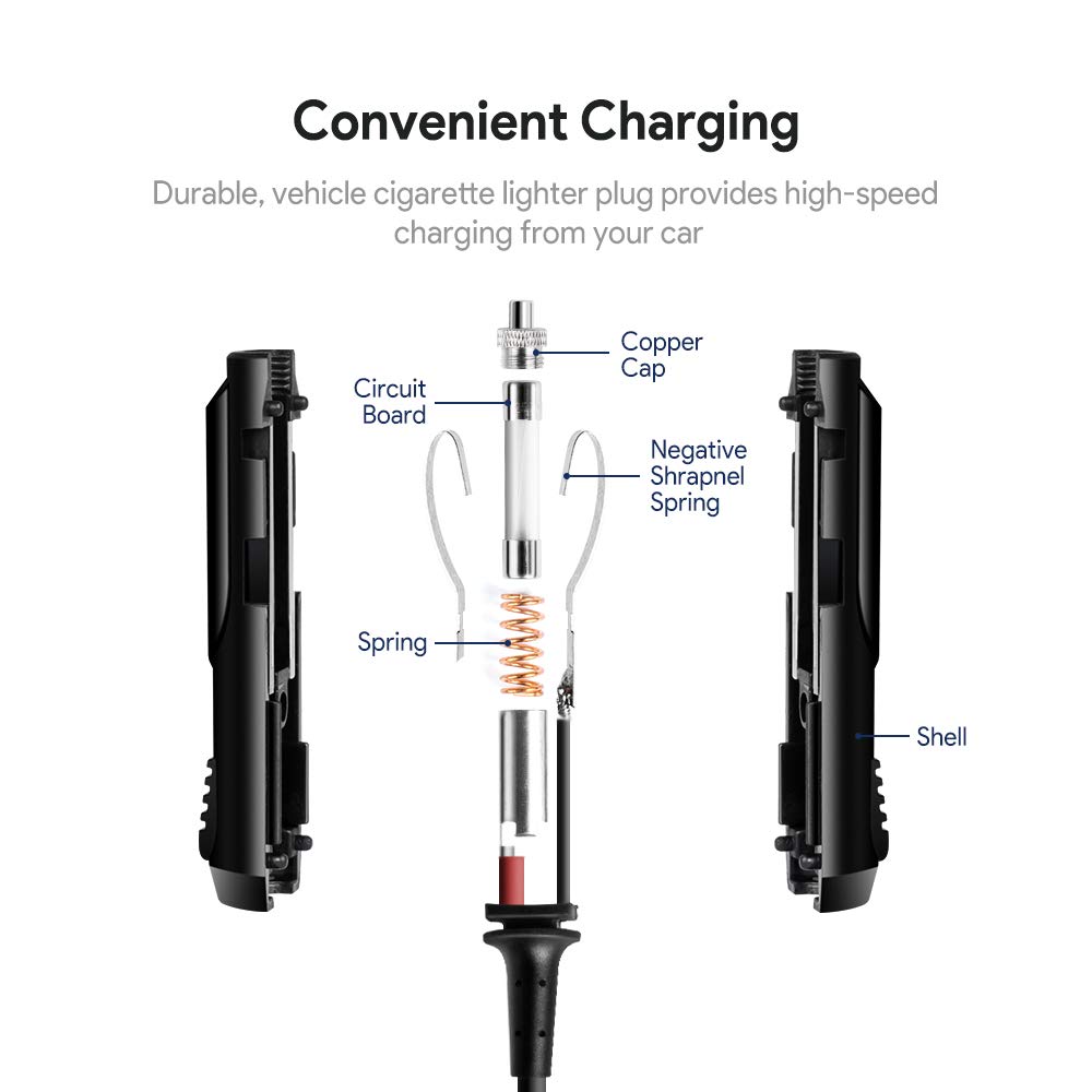 HKY DC Adapter Compatible with Jackery Portable Power Station Explorer 500 300 240 160 E160 E240 Honda HLS 290 HLS290 167Wh 240Wh Battery YHY-12005000 DS120060C8-W 32120000 56101600 Cigarette Lighter