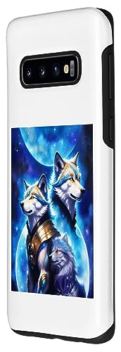 Galaxy S10 Cosmic Wolves, Sci Fi Wolf, Space, animals Case