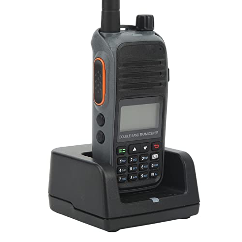 Handheld Transceiver, IP54 Waterproof Clear Dual Band Two Way Radio for Shopping Malls US Plug