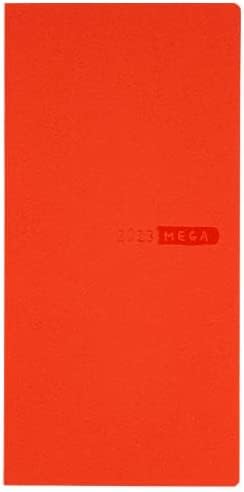Hobonichi Techo Weeks Mega [Japanese/Wallet-Size/January 2023 Start] Sneaker: Vermilion