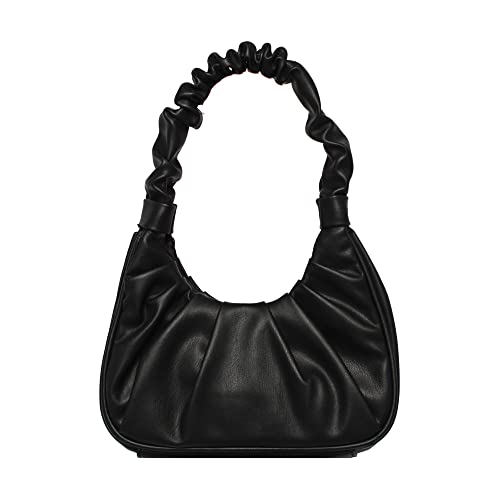 OLIVIA & KATE Ladies Black Small Vegan Leather Vintage Handbag