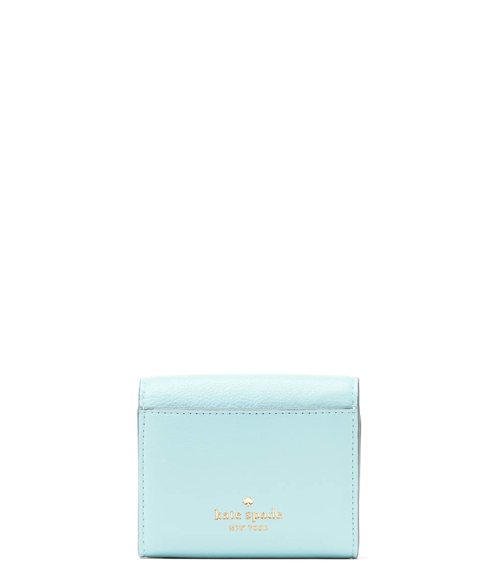 Kate spade new york Marti Small Flap Pebbled Leather Wallet Blue Glow