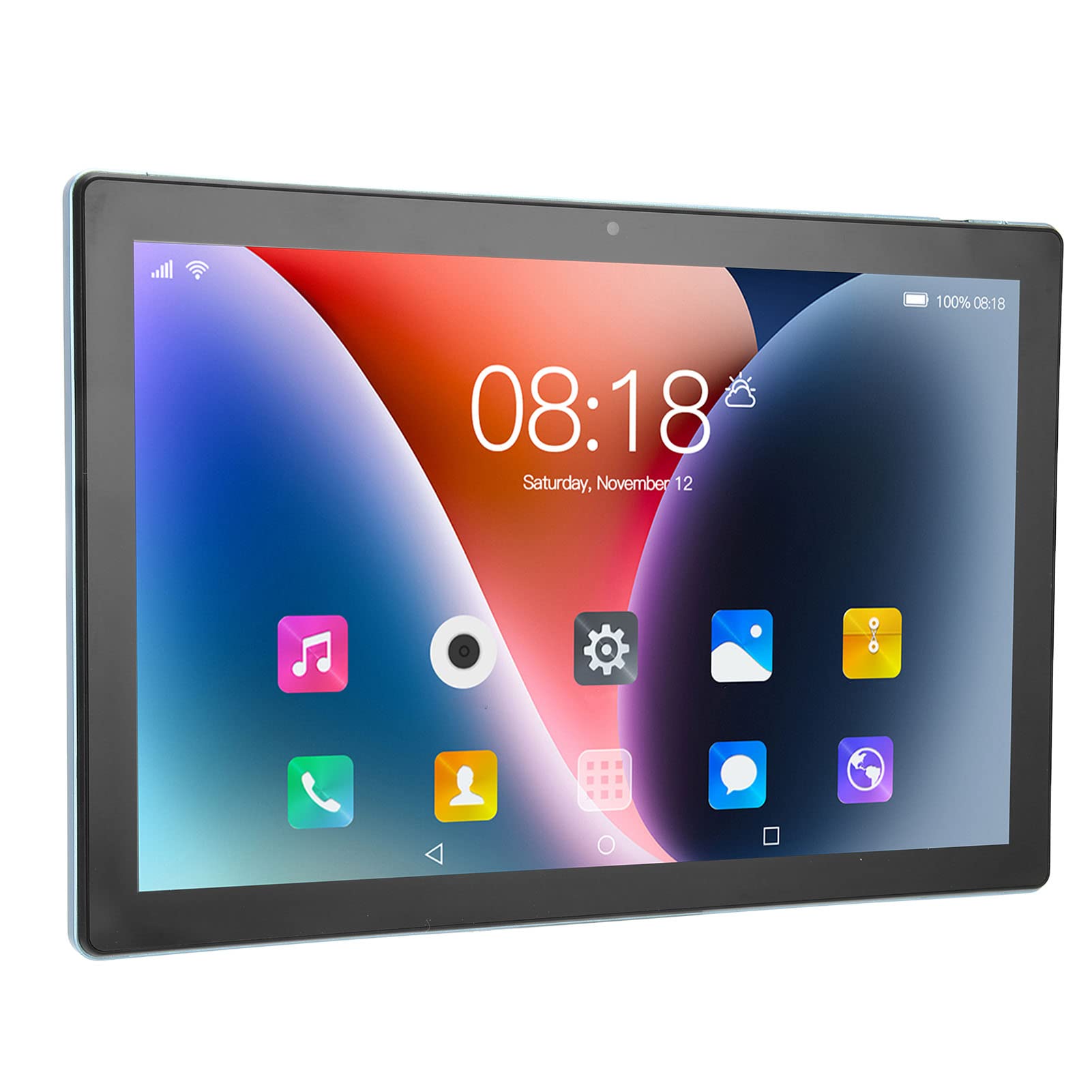 HEEPDD 5G WiFi Tablet, FHD 10.1 Inch Tablet 128GB Scalable 100‑240V Octacore CPU Stereo Dual Speakers 4G for Entertainment (Blue)