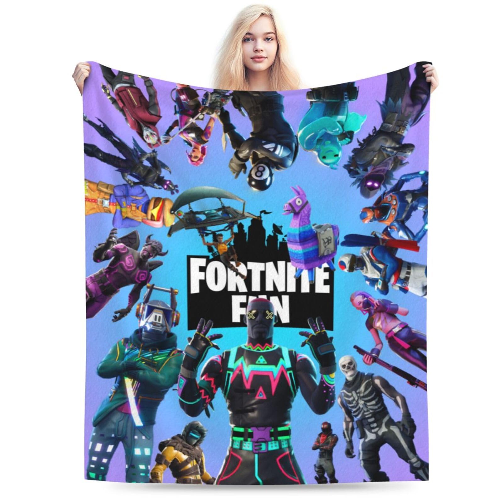 Game Blanket Cartoon Throw Blanket Ultra-Soft Blanket for Couch Bed Living Room Bedroom Car 50"X40"