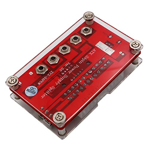 KALEN ATX 24Pin Breakout Board with ADJ Adjustable Knob and Acrylic Shell Kit Regulator