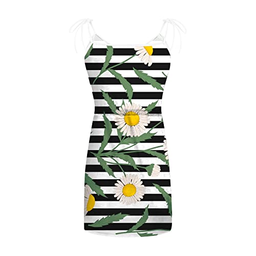 High Waisted Women's Fashion Casual Dress V Neck Sleeveless Strap Open Back Sexy Elegant Cute Night Sequin White