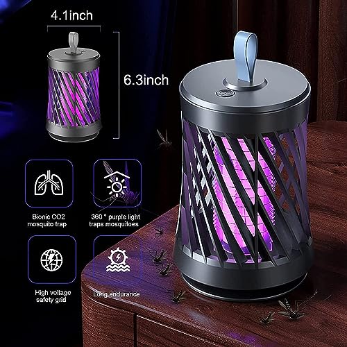 Heating Master Bug Zapper, Electric Mosquito & Fly Zappers/Killer - Insect Attractant Trap Powerful Bug Zapper Light, Hangable Mosquito Lamp for Home, Indoor, Outdoor, Patio (Black)
