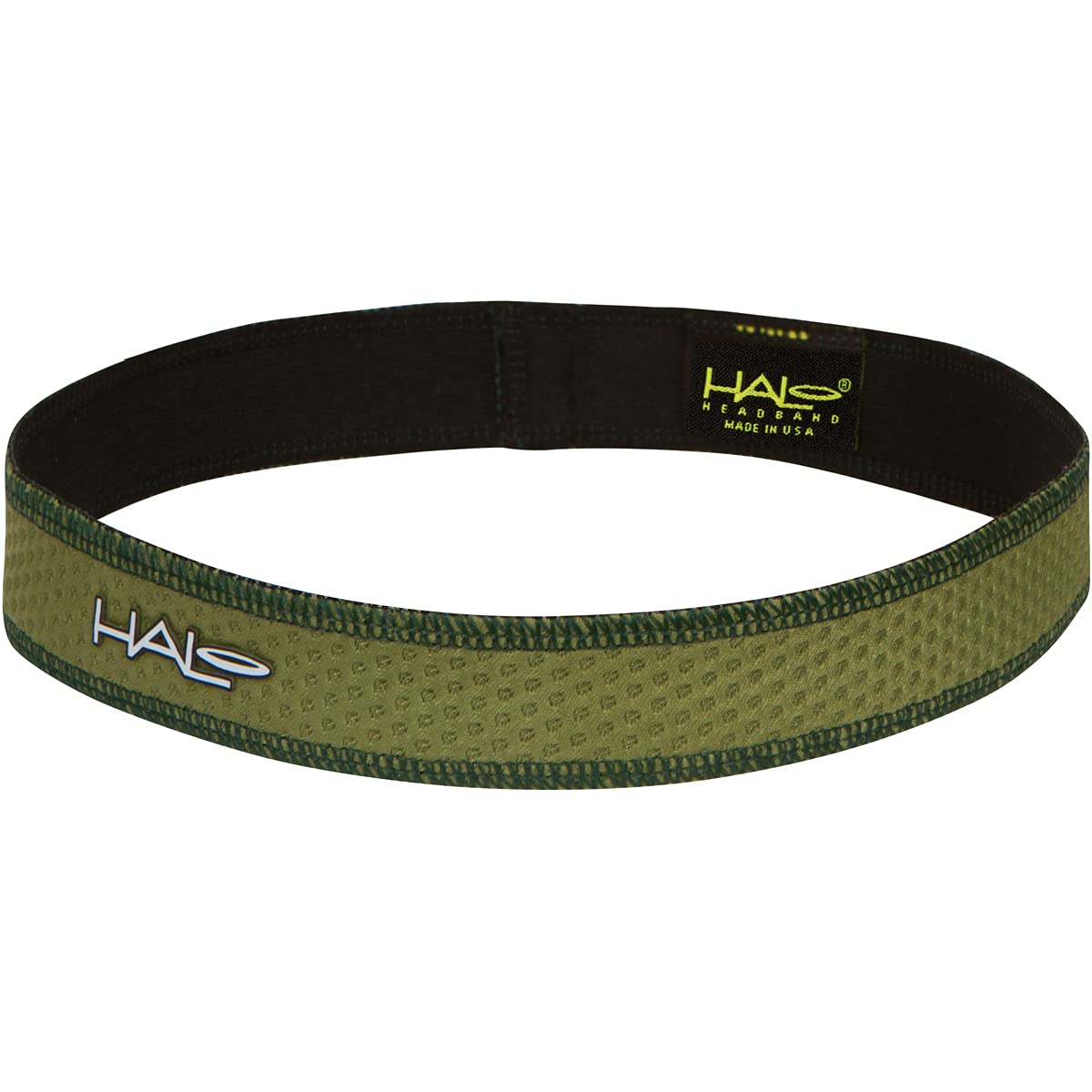 Halo Headband Air Series (Olive) Sweatband Slim, 1" Pullover Hairband, Holds Hair in Place and Channels Sweat from Your Face
