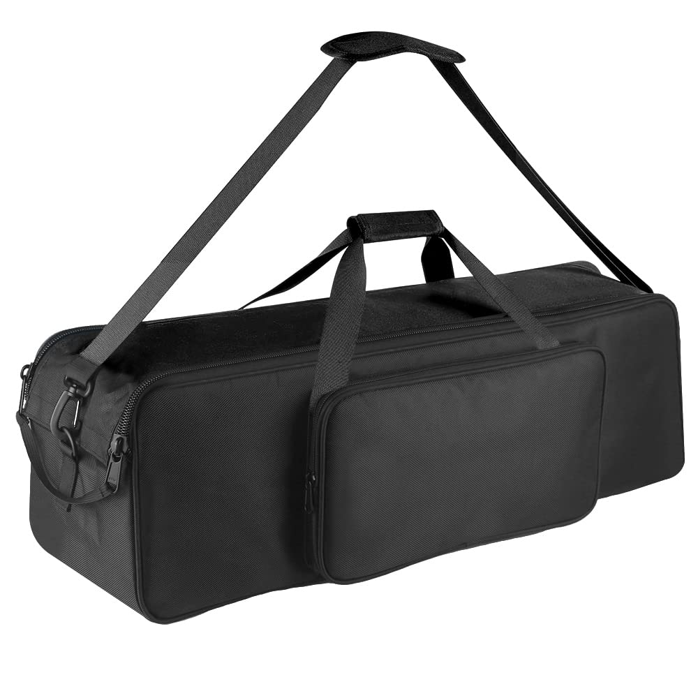 HEMMOTOP Tripod Bag, 31.5x8.3x8.3in Tripod Carrying Case Heavy Duty, Mic Stand Bag with Double Zipper Tent Pole Bag with Large External Pocket Fits Tripod/Micphone stand up to 31 Inches