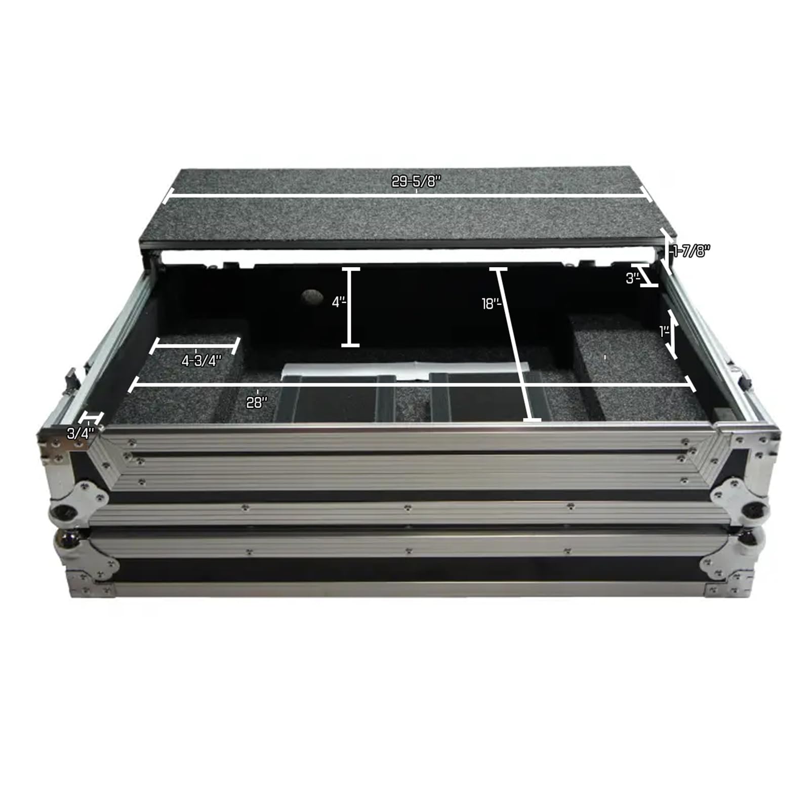 Harmony Audio HCDDJ1000LT Flight Glide Laptop Stand Custom Case Compatible with Pioneer DDJ-1000