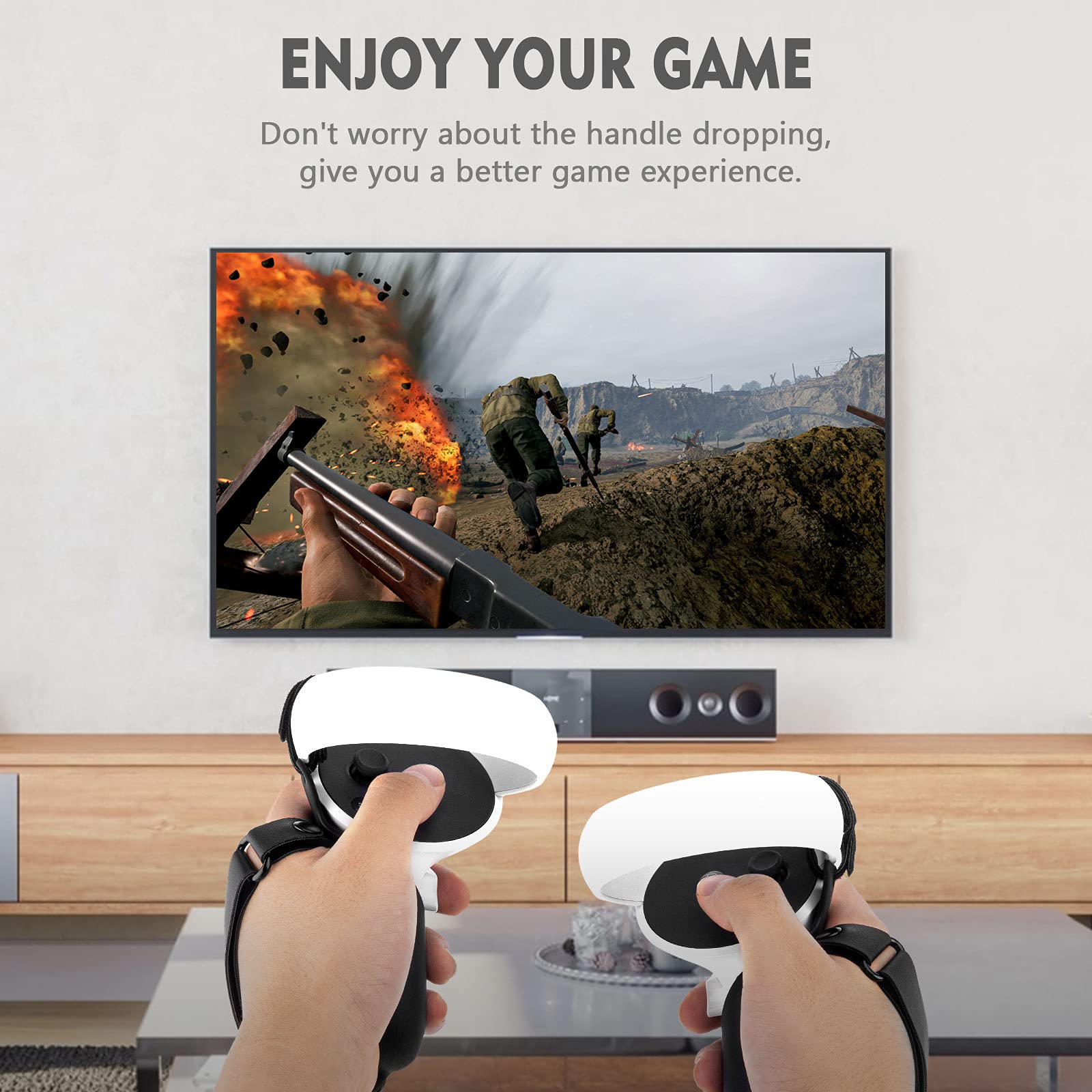 Halo Strap Silicone Face Cover and Silicone Grip Cover Replacement for Quest 2 Elite Strap Comfortable Touch for Oculus Quest 2 Head Strap VR Accessories