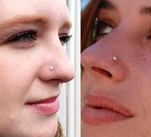 Incaton Magnetic Nose Stud Hoop Stud Double Fake Noe Rings for Women Men