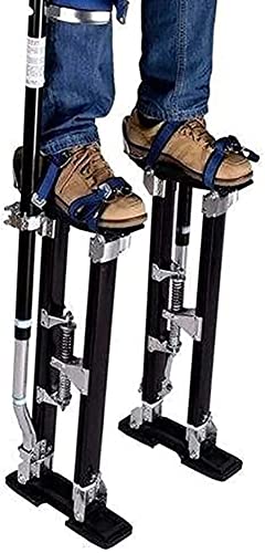 GUABI Drywall Stilt, Aluminum Tool Stilts 24" to 40" Adjustable Inch Drywall Stilt, Builders Drywall Plastering Stilts Paint Painter Tool