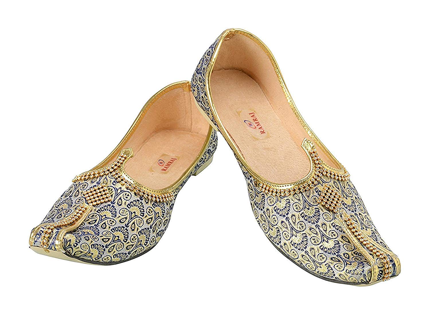 Indian Fabriic Store Men's Jutti Blue
