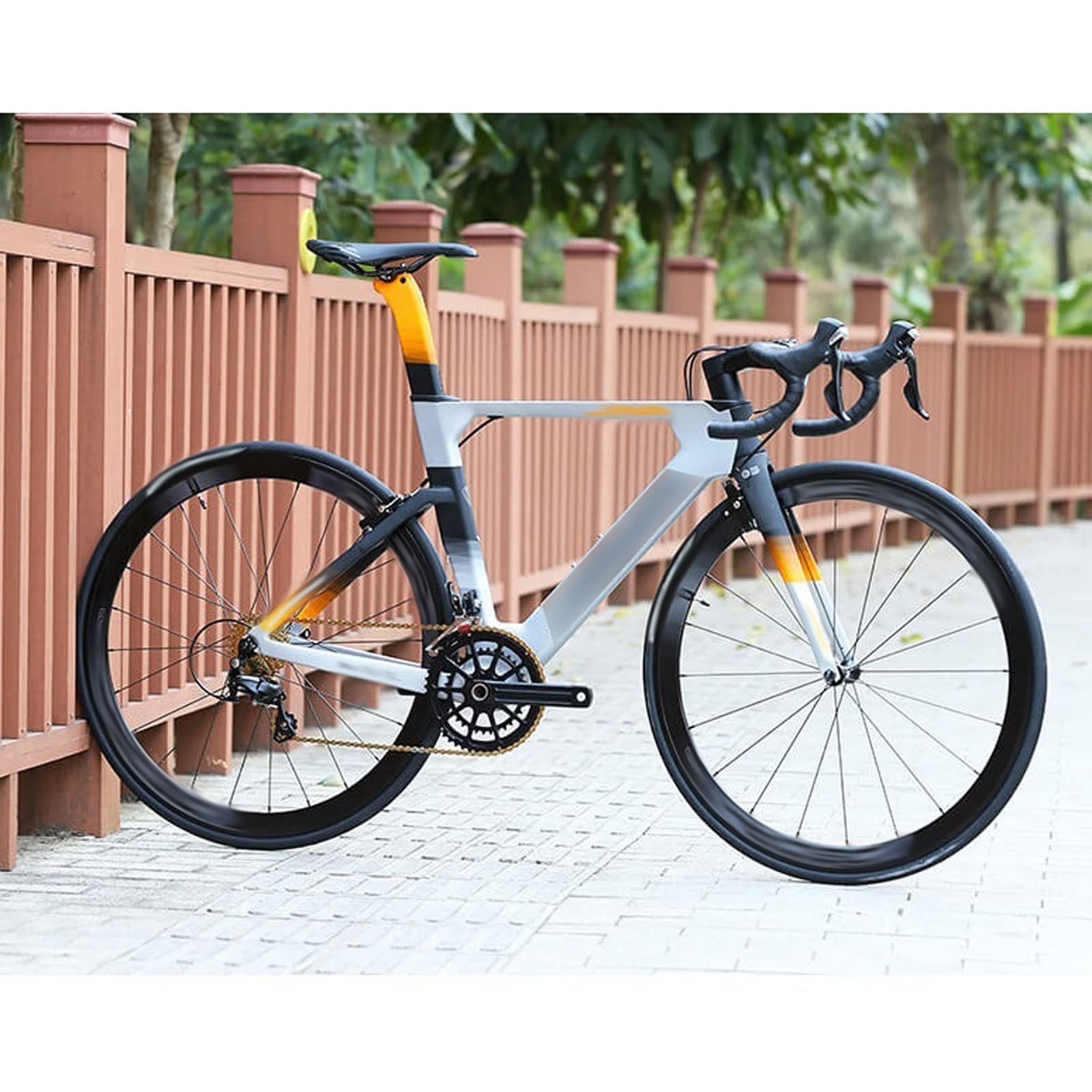 IEASEzxc Bicycle Carbon Road Bike 700 * 45C Tire with 22 Speed