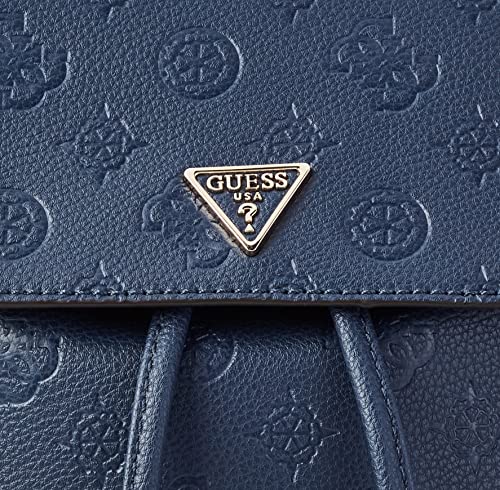 GUESS womens Helaina Flap Backpack, Navy, one size US