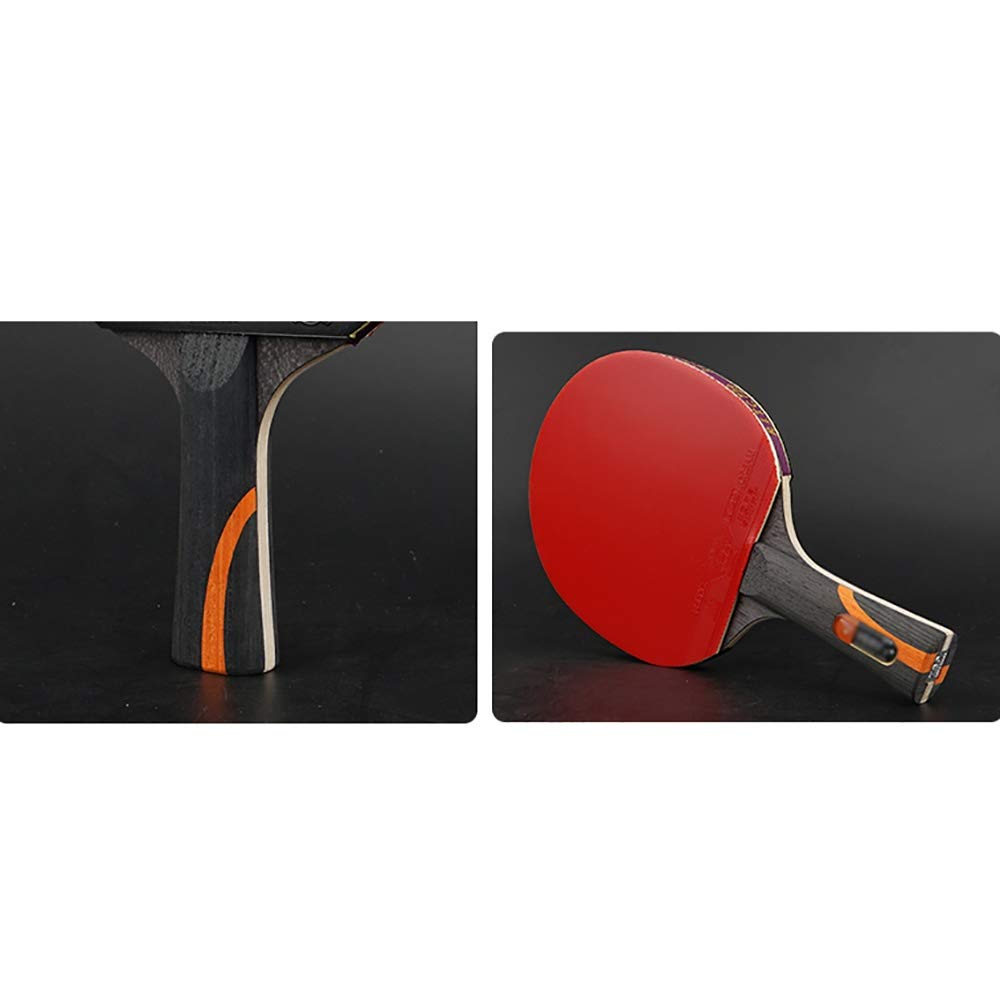 Hewen-Ping Pong Set Pingpong Racket Table Tennis Racket Table Tennis Bat Set with 1 Rackets, 10 Balls, 7 Star Suitable for Trainers, Amateurs, Beginners, Expert Table Tennis Bat (Size : Long)