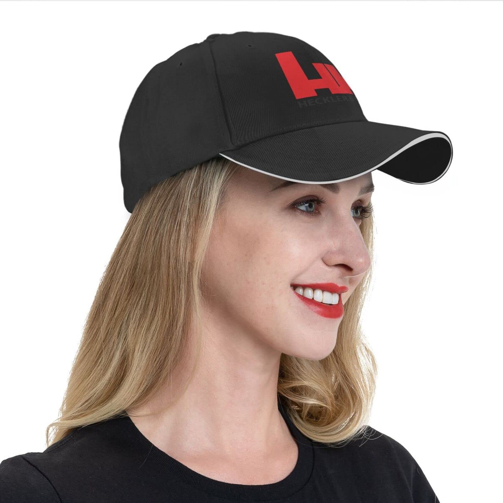 Heckler and Koch Baseball Hat Funny Sports Hats Trucker Cap Retro Adjustable Magic Buckle Dad Caps Black