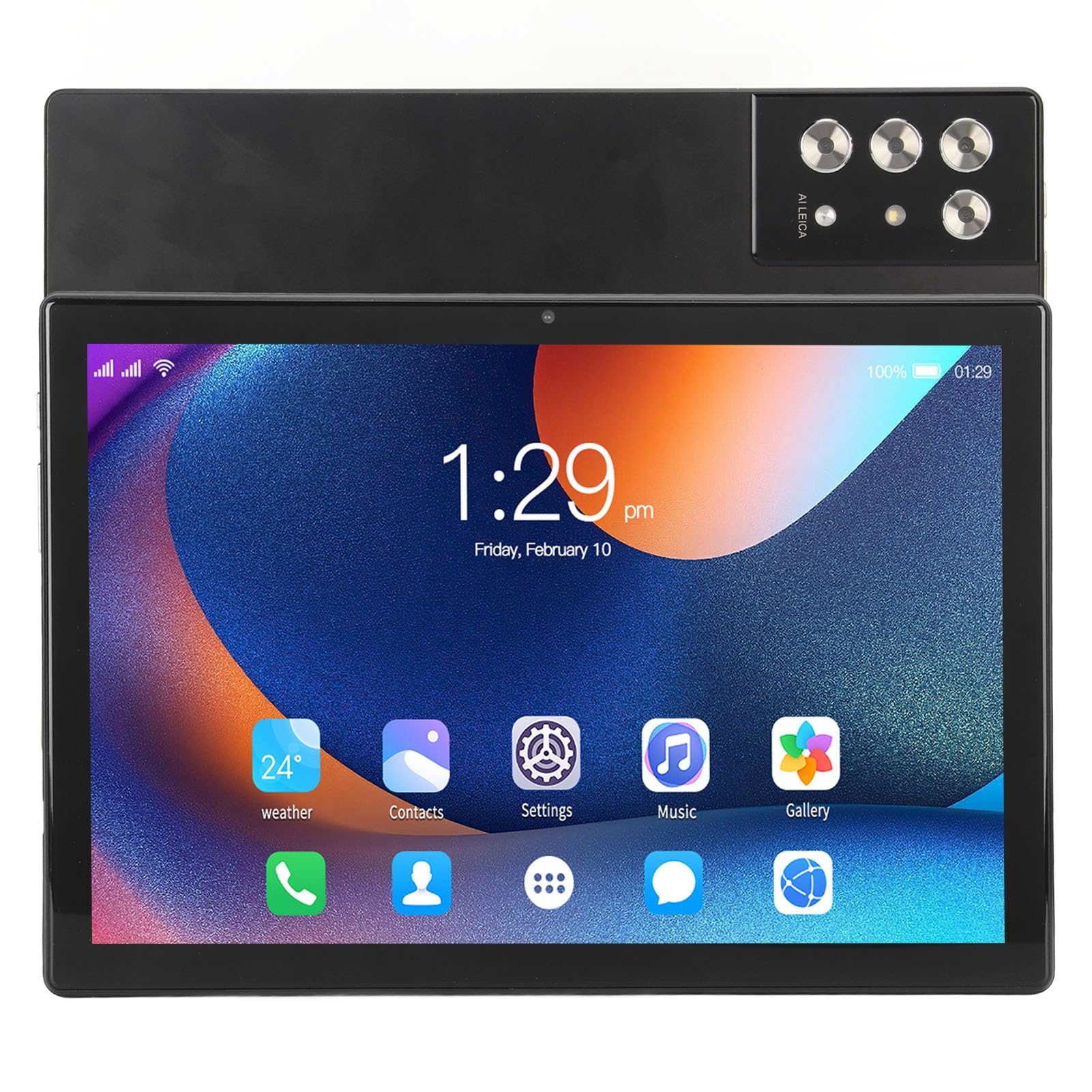 HEEPDD 10.1 Inch Tablet, 8 Core CPU 5G WiFi Tablet PC 100‑240V with Keyboard 12 for Office (US Plug)