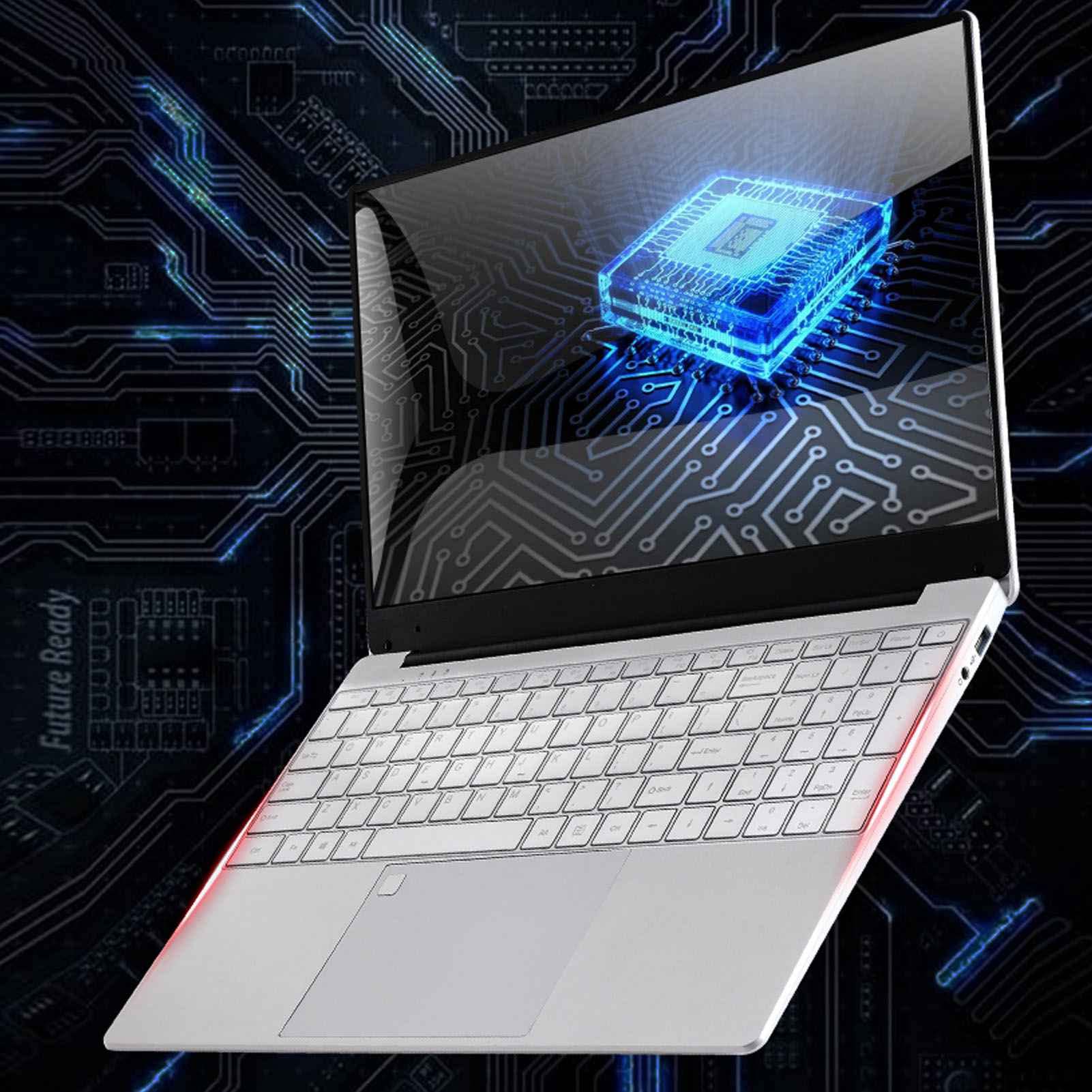 GOWENIC 15.6in Laptop, Notebook Computer with 14inch IPS 1920 x 1080 HD Screen, Touchpad, 8GB RAM, 128GB SSD, Intel J4125 Processor, WiFi, BT, 0.3MP Camera, for Win 11