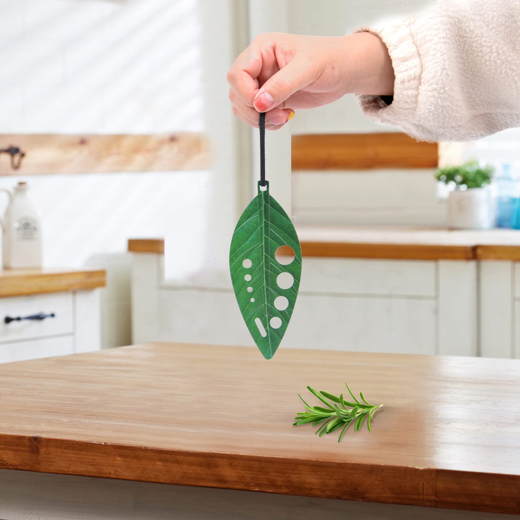 Herb Stripper 9 hole Herb Cutter Stainless Steel Kitchen Herb Leaf Stripping Tool LooseLeaf Kale Razor Metal Herb Pealer for Kale, Chard, Collard Greens, Thyme, Basil, herb stripper tool