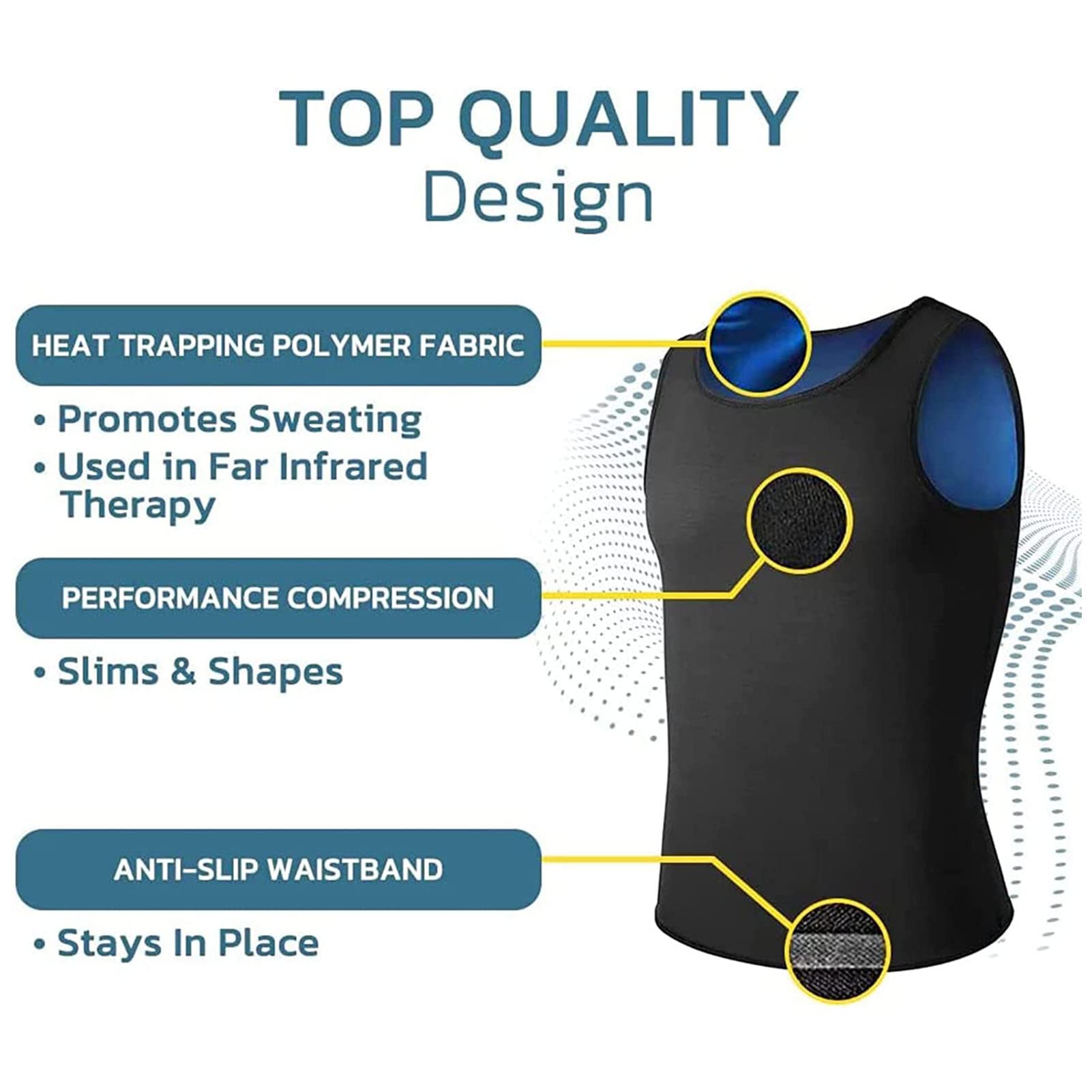 IOTKIT CGTFY Gynecomastia Compress Tank Top, Compression Tank Top Men for Slimming Body Shaper Vest (Blue,4XL/5XL)