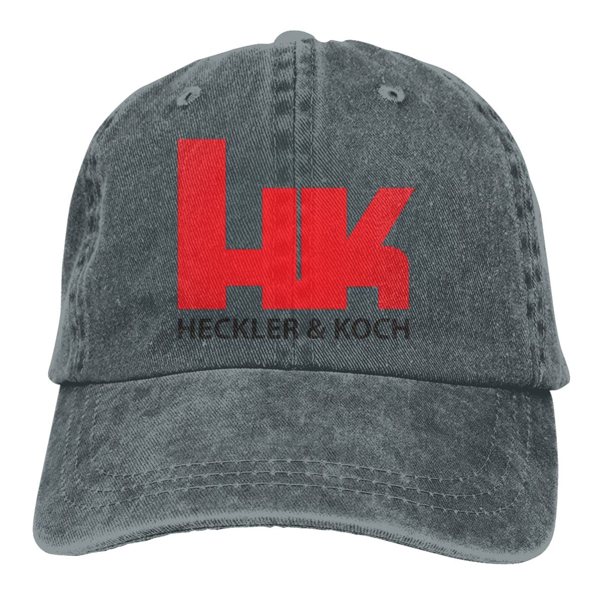 Heckler and Koch Baseball Hat Funny Sports Hats Trucker Cap Retro Adjustable Magic Buckle Dad Caps Deep Heather