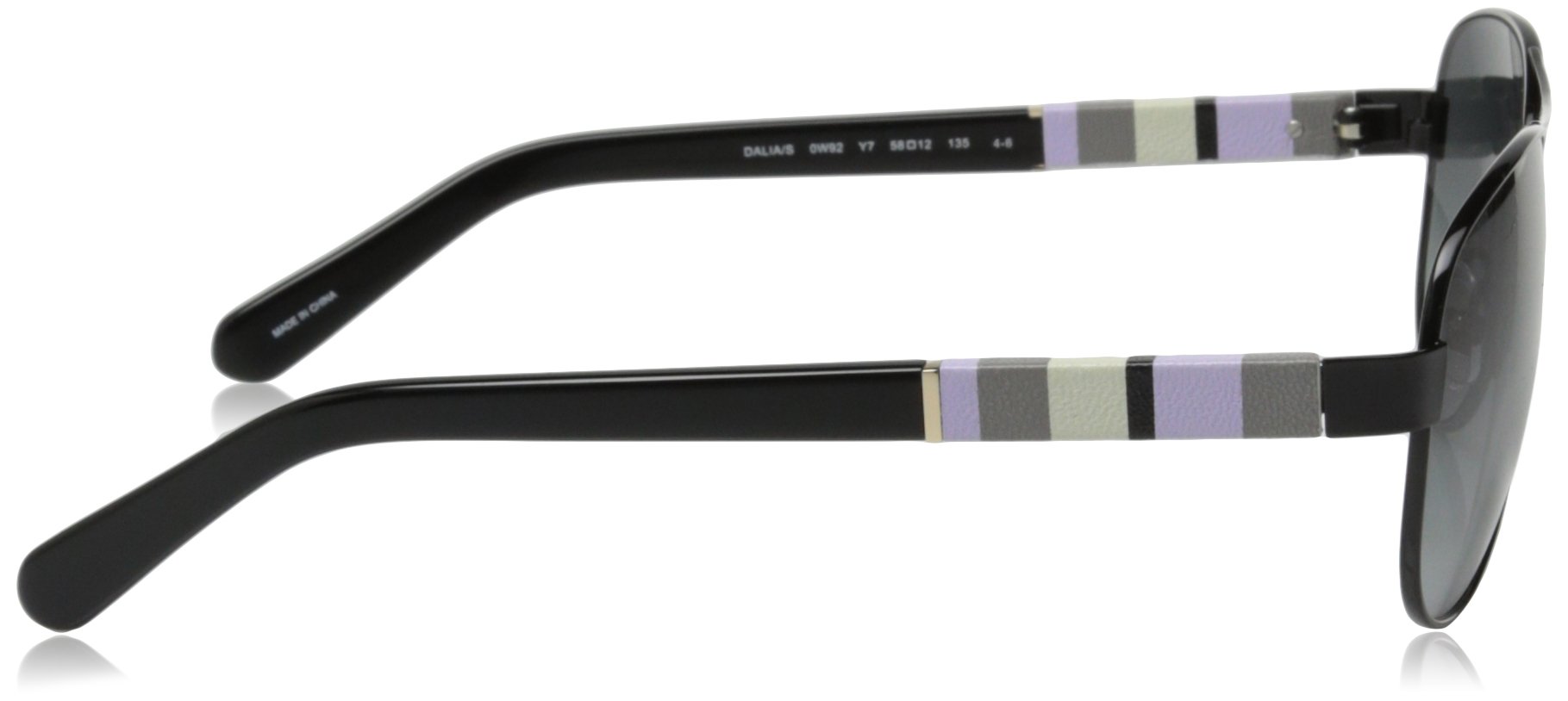 Kate Spade New York Women's Dalia Aviator Sunglasses, Shy Black & Gray Gradient, 58 mm