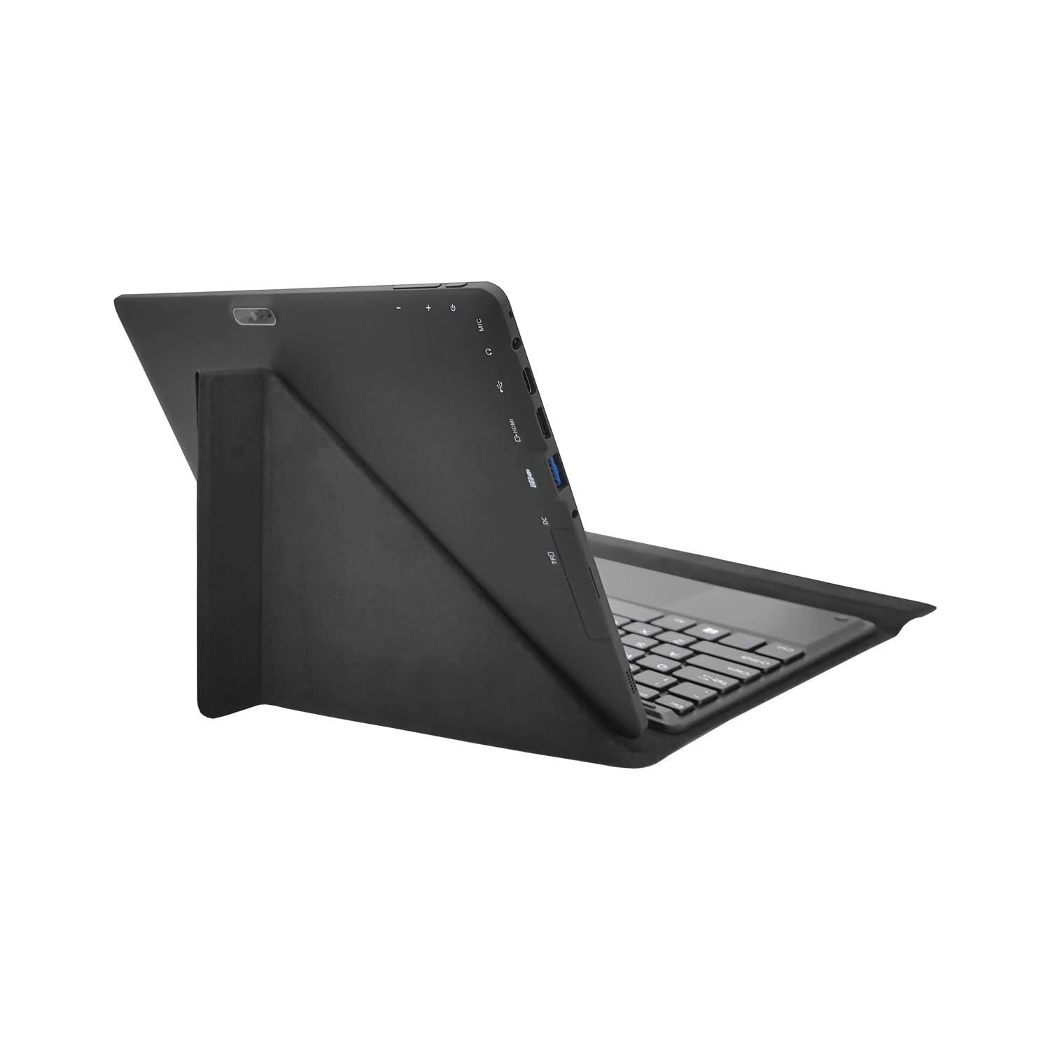 Hyundai HYtab Pro 10.1 Inch 2 in 1 Tablet Windows - FHD 1920 x 1200, Windows 10 Pro, 4GB RAM, 64GB Storage, Tablet with Keyboard Folio Case and Bluetooth Mouse, Black