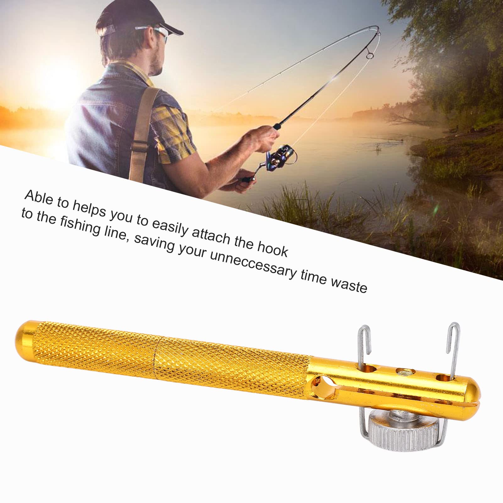 Jadeshay Knot Tying Tool - Fishing Line,Portable Fishing Knot Tier Tying Tool,Hook Line Knotting
