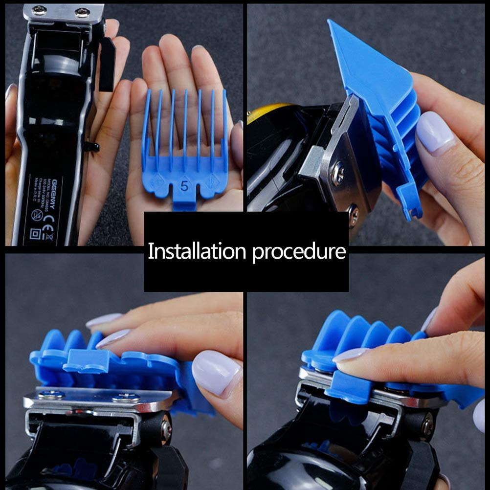 Guide Combs, HOMEKNOBS Hair Clipper Combs Guides Attachment Replacement Guards Set,8 Cutting Lengths from 1/8"to 1"(3-25mm) Fits for Most Full Size Hair Clippers/Trimmers