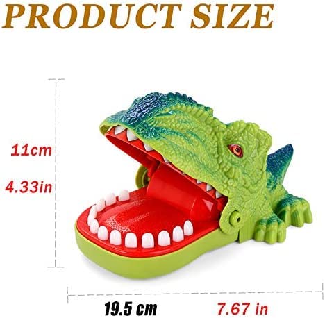 LUNNUN Dinosaur Tooth Toy Children's Game, Dinosaur bite Finger Dentist's Game Interesting Toys and Sounds, Age 4 and Above