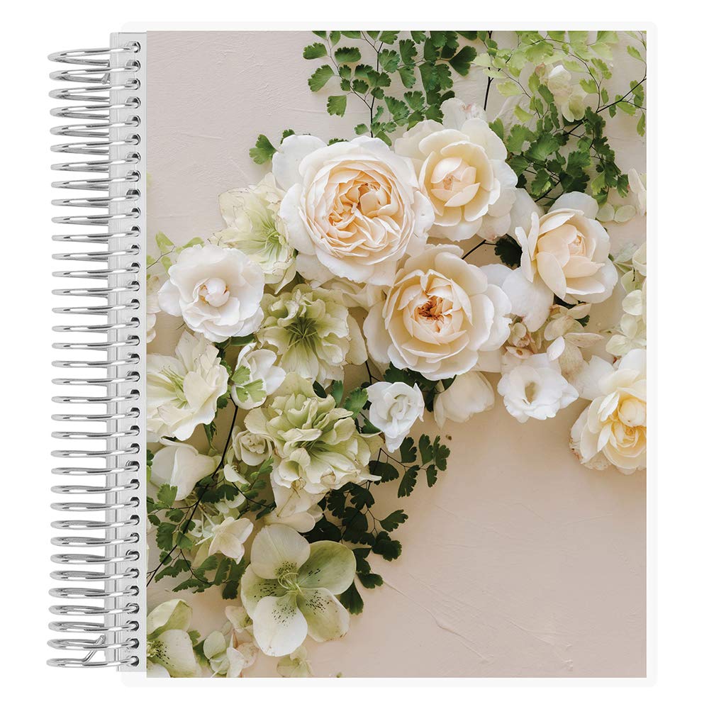 Green Wedding Shoes x Erin Condren Undated 12-Month Wedding Planner - Romance - Includes Undated Calendar Spreads, Pre-Hinted Lists, Budget Checklist, Menu Details, Wedding Tips and More